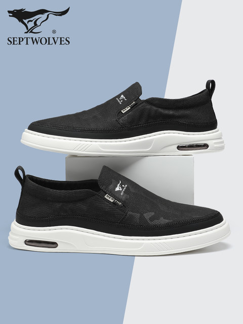 Septwolves Men's Shoes, New Summer and Autumn Fabric Shoes, Slip-On ...