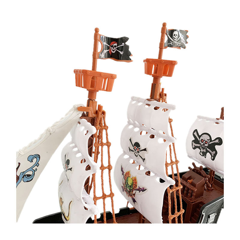 Children's Pirate Ship Toy Model for Boys Aged 3-5