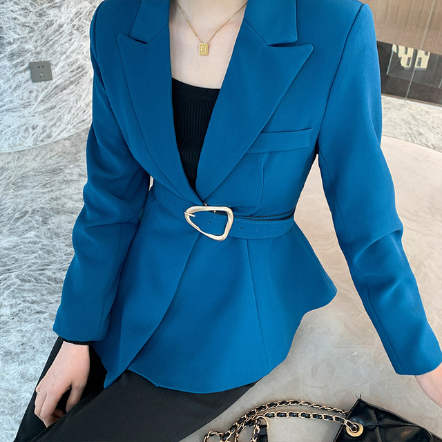 Moxini Red Blazer Women's Small Short Top 2024 New Spring and Autumn ...