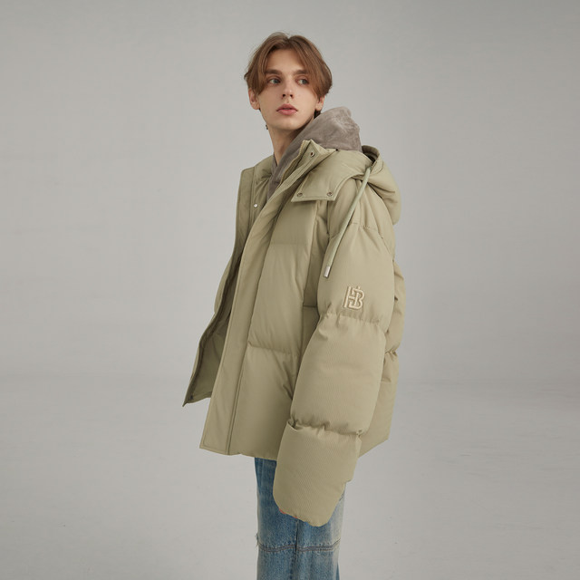 HeartBoon Winter American White Duck down jacket Men and Women Short ...