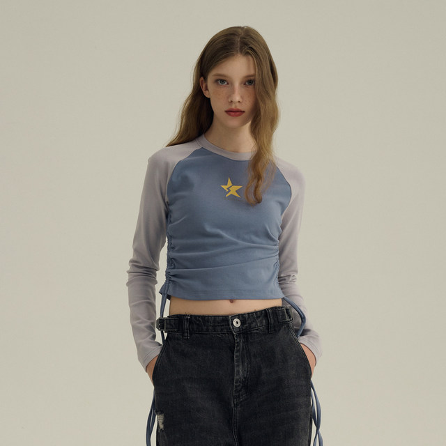 HeartBoon autumn American hot girl long-sleeved T-shirt women's design ...