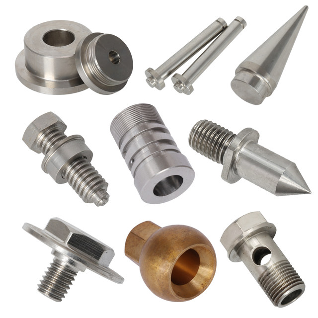 304 stainless steel CNC lathe processing small parts joints CNC copper ...