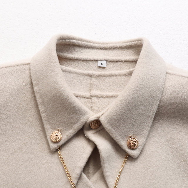 Martinu's new autumn and winter 100% sheep wool chain buckle decorated ...