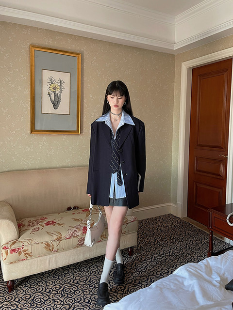 MOWENTI Wenwen Ting Tibetan Casual Casual suit Jacket Female Spring New ...