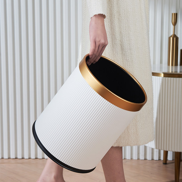 Household trash can bedroom bedside simple light luxury high appearance ...