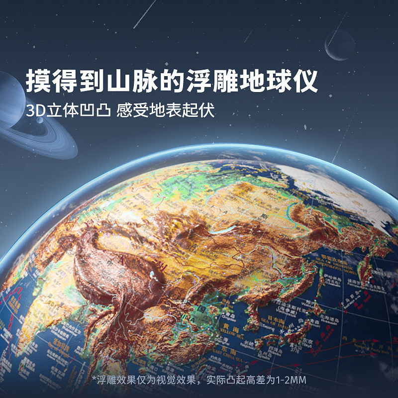 Enmi 3D LED Globe - Educational World Map for Students