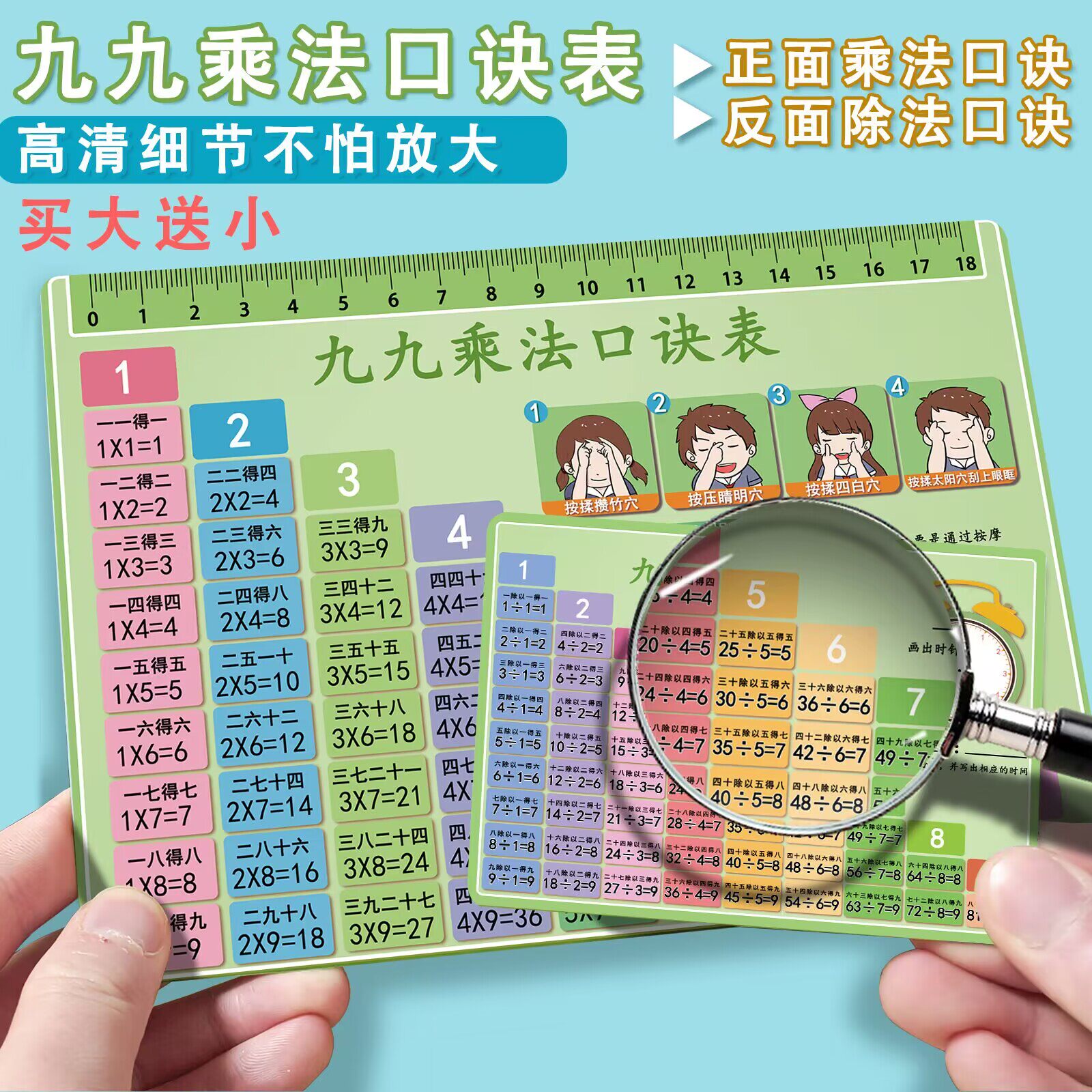 99 Multiplication Formula Table - Elementary School Mathematics Study Aid