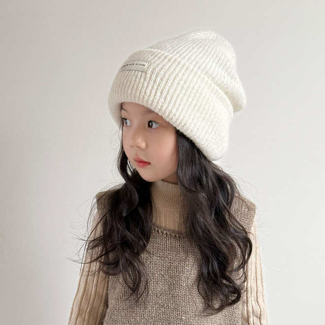 Children's hats autumn and winter girls wool hats piles of hats boy ...