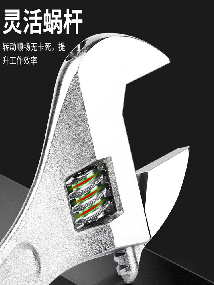 Verstellbarer Schraubenschlüssel - Chrom-Vanadium-Stahllegierung - Metrisch