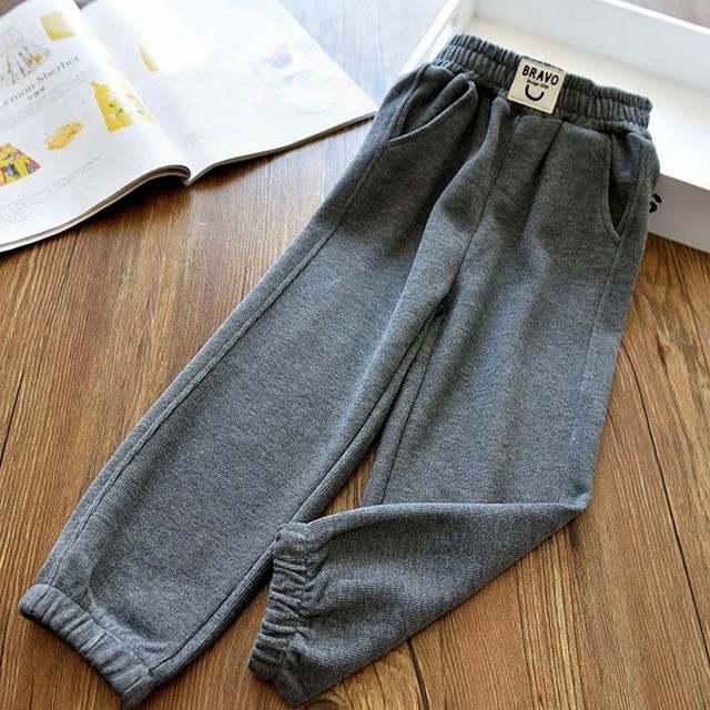 Spring and autumn casual sweatpants for small and medium-sized girls ...