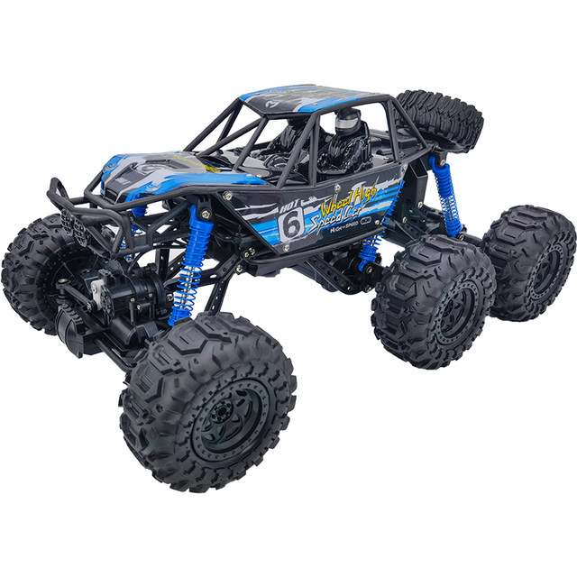 Oversized six-wheel drive remote control off-road vehicle climbing ...