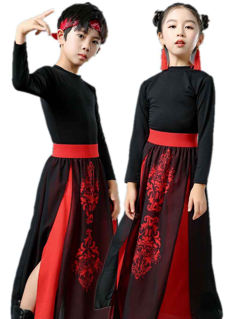 Costum de Dans Chinezesc Dragon - Ținută Dans cu Evantai - Îmbrăcăminte ...