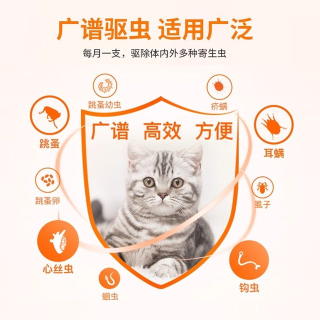 Big pet in vitro deworming cat inside and outside integrated cat kitten ...