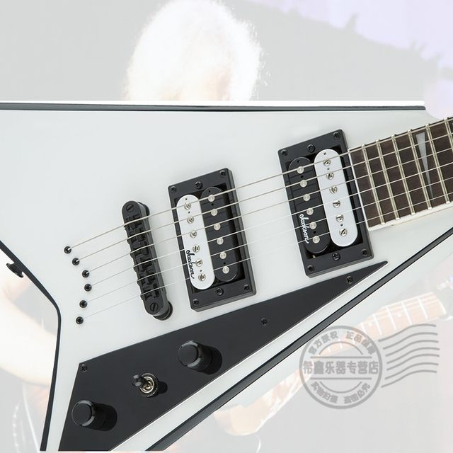 Jackson Jackson js series rhoadsjs32t, white with black edge dovetail ...