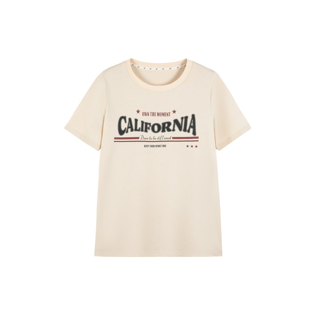 I am your cc, a willful and cool person~American retro printed top for ...