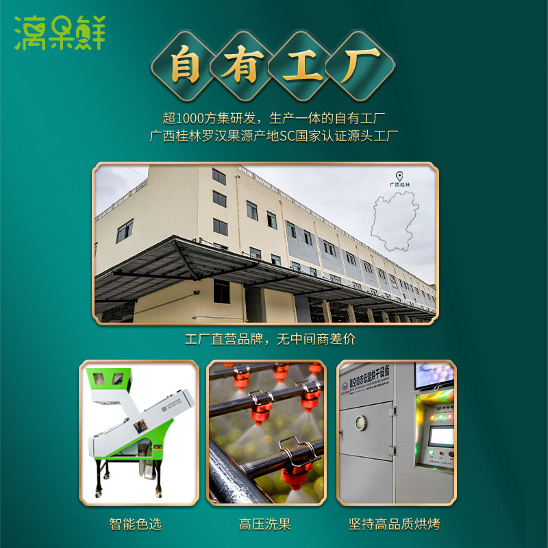 Li Fruit Fresh Quảng Tây Quế Lâm La Hán Quả Khô 78g