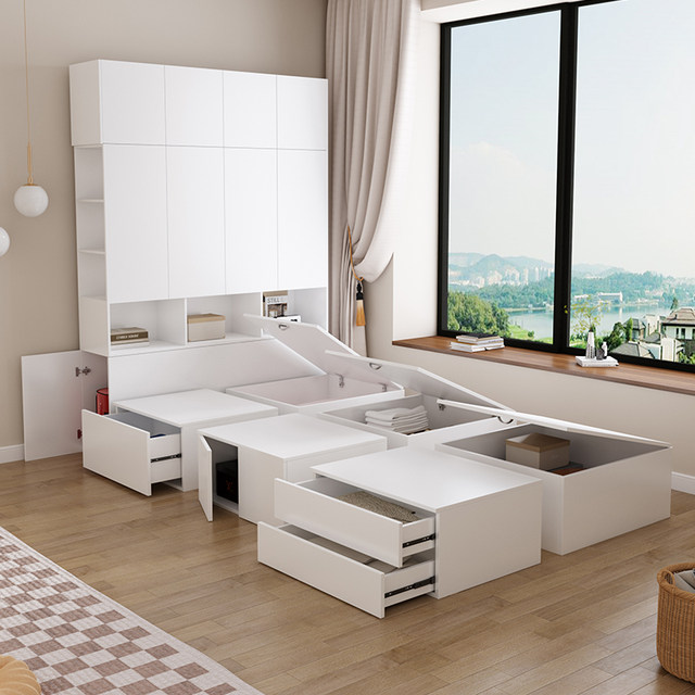 Customized multifunctional tatami bed storage box platform bed ...