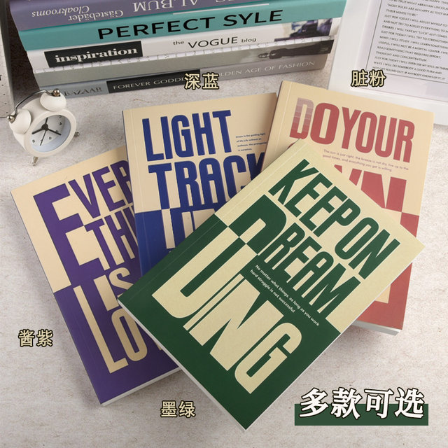 American retro notebook thick book large blank inner page ultra -thick ...