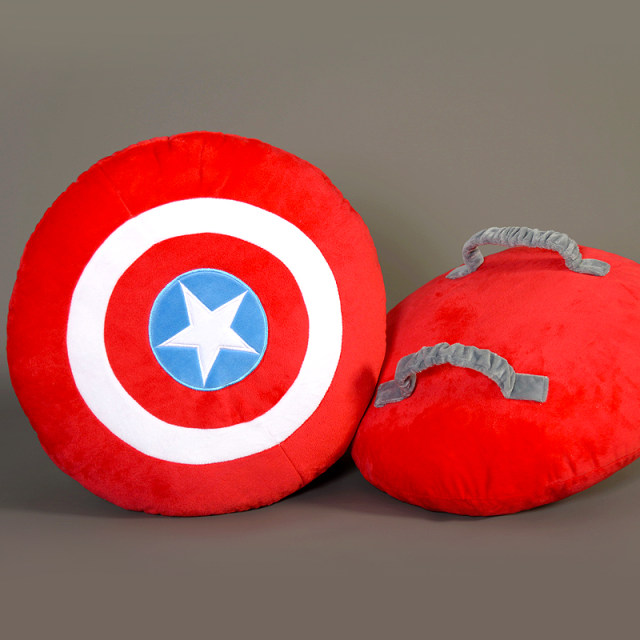 Captain America's shield pillow round shield plush cushion toy doll ...