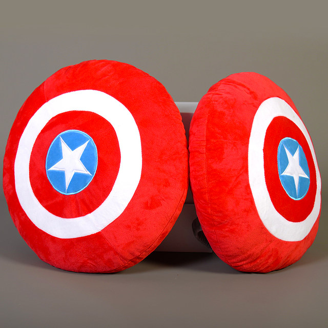 Captain America's shield pillow round shield plush cushion toy doll ...