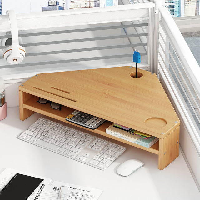 Triangular computer increased corner -corner -based table table display ...