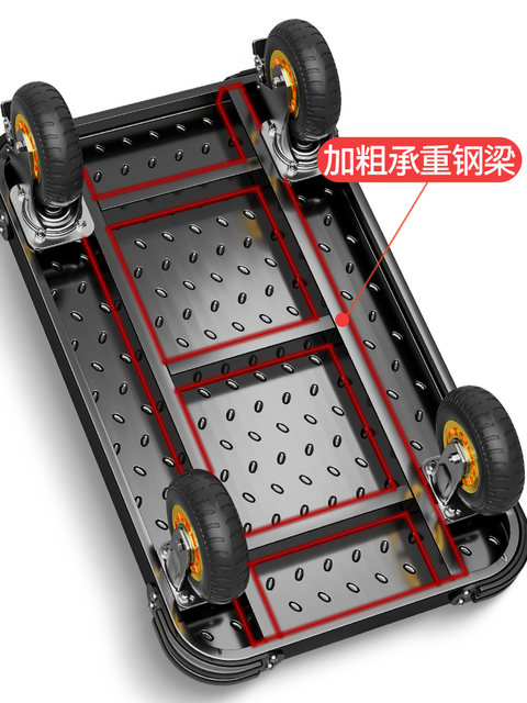 Small carts of cargo steel plate hand carts, tablet car, car, car, home ...
