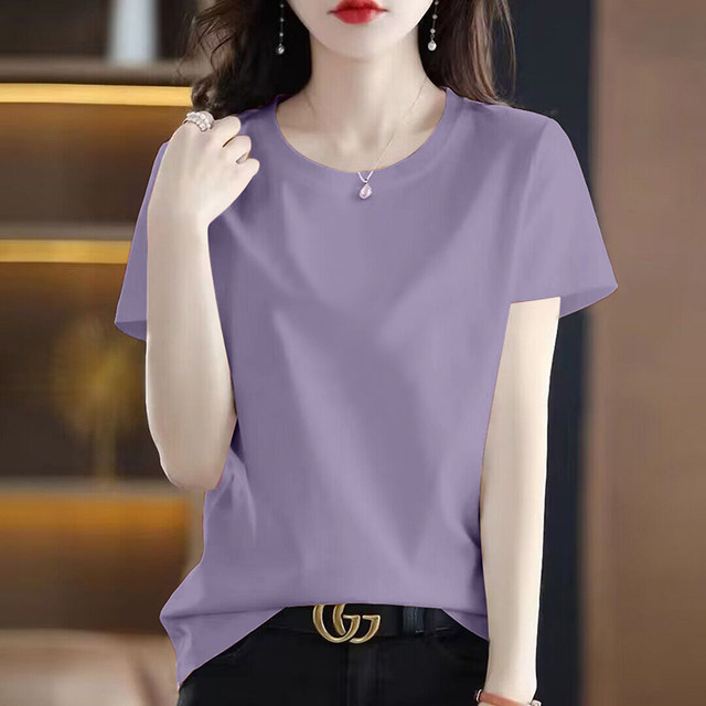 Popular tops European large size loose slimming summer comfortable ...