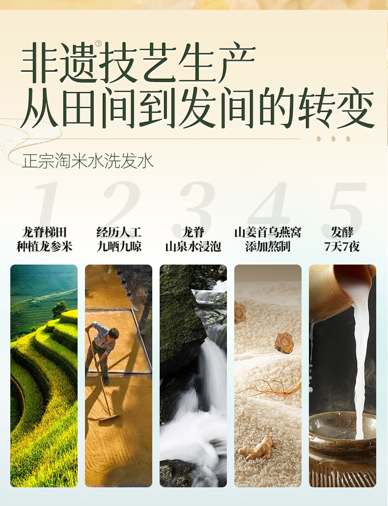 Changfa Xiaozhai Washing Rice Water Shampoo Dew: Ginger Shouwu Oil ...