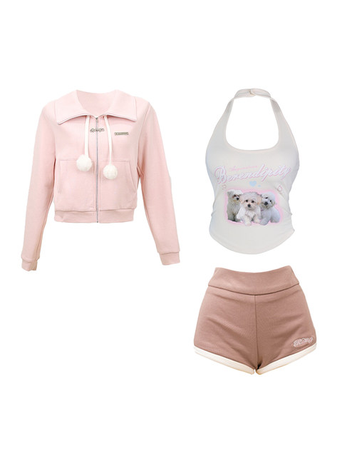 Girly coconut Korean high school trainee autumn and winter long-sleeved ...