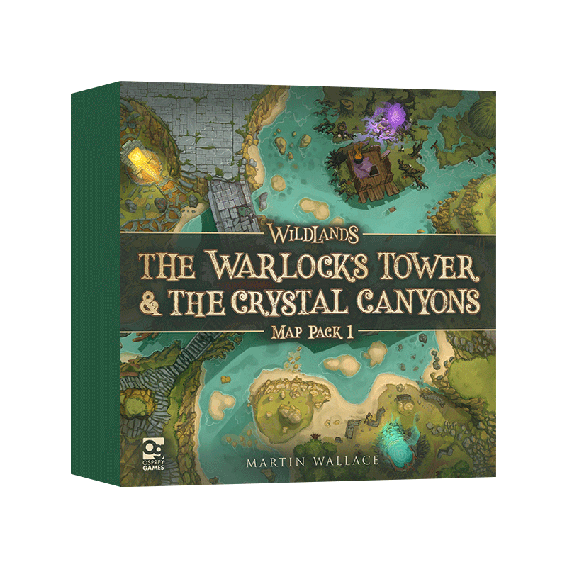 Wildlands: map pack 1 - juego de mesa warlock's tower y glass valley