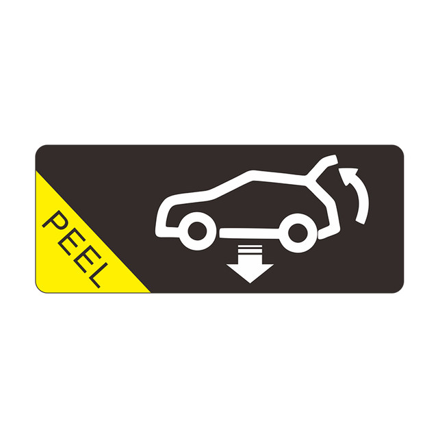 Personalized car trunk opening prompt sticker, tap the trunk switch ...