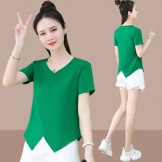 2024 new summer clothes for women, pure cotton short-sleeved t-shirts ...