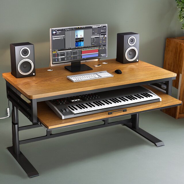 Elevating arranger workbench electronic piano table midi keyboard music ...