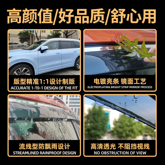 Suitable for 19 models of FAW Hongqi E-HS3 rain and shine shield modification accessories EHS3 ...