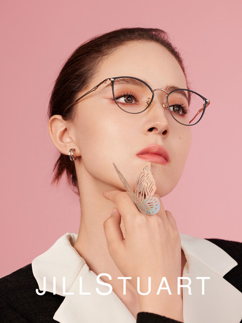 JILLSTUART titanium glasses female cat eyes low-key versatile myopia degree match JS70134