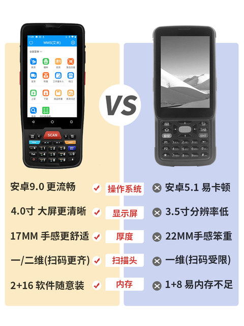 Chiteng C65 Inventory Machine Wireless Barcode Data Collector Handheld ...