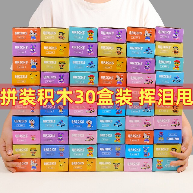 Reward student building blocks blind box Gift doll Children's creative ...