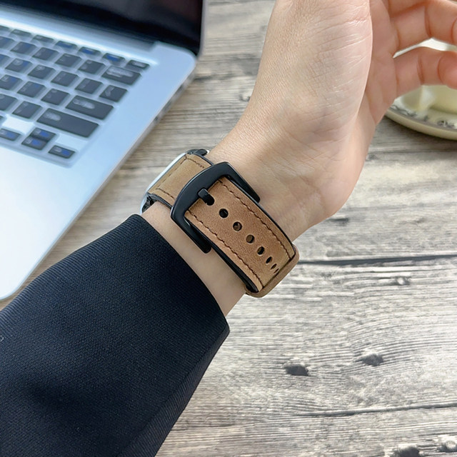 Suitable for Apple watch s10 new iwatch crazy horse leather strap ...