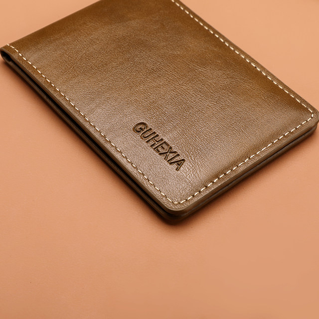 Driver's License Leather Case Men's Multi-Function Card Case Soft ...