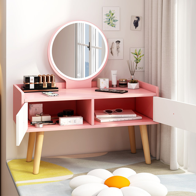Dress -up table bedroom Modern Simple Makeup Table Makeup Cabinet ...