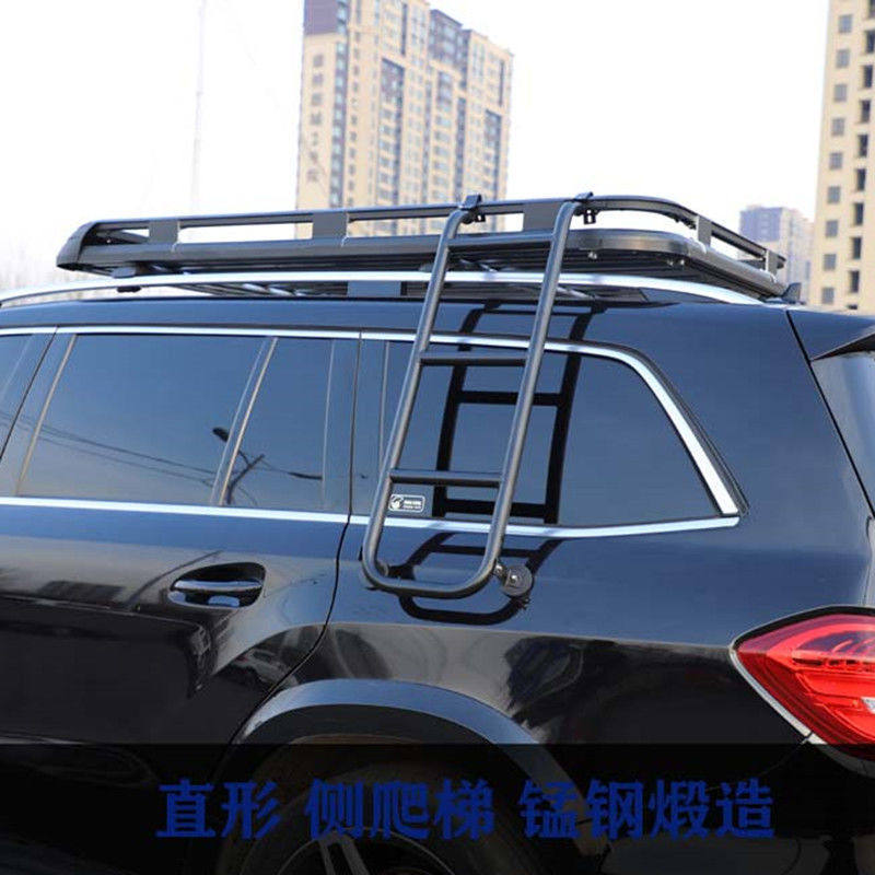 แร็คหลังคา suv แบบออฟโรดพร้อมบันไดข้างสำหรับกระเป๋าเดินทาง