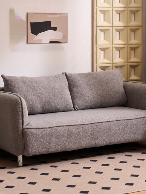 Living room small apartment creamy Wasabi style internet celebrity sofa ...