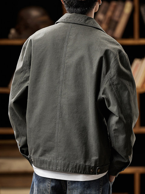 Detroit work jacket men's spring and autumn style 2025 new American ...