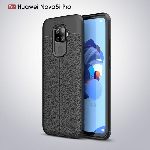 Suitable for Huawei nova5ipro mobile phone case Nova5Z leather texture frosted SPN-AL00 silicone ...