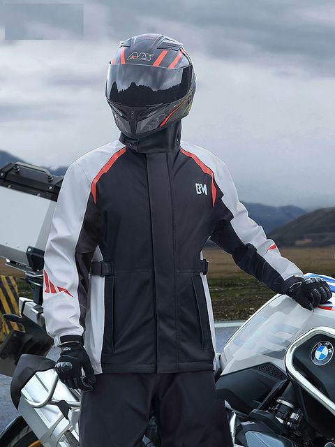 Imported genuine rainproof motorcycle raincoat rain pants set split ...