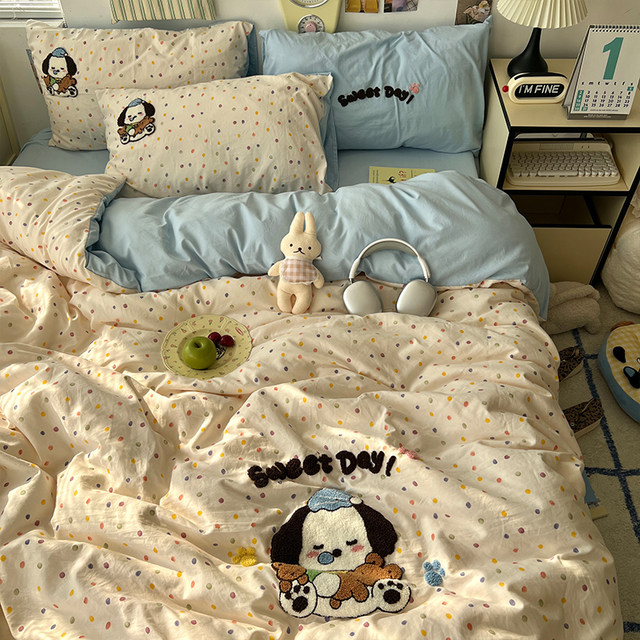 Class A bedding, all cotton, four-piece set, pure cotton, three-piece ...