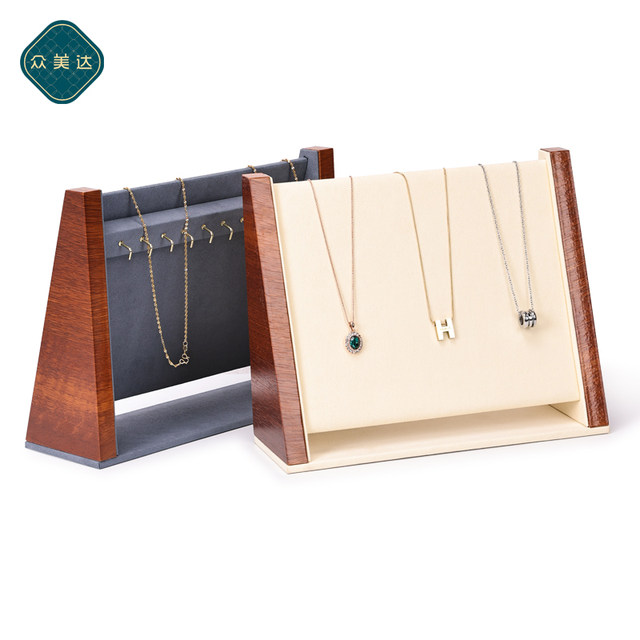 Zhongmeida jewelry display props solid wood pendant necklace display ...