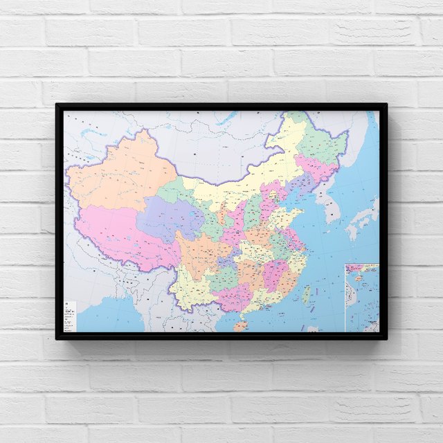 Puzzle 1000 pieces China map world adult version highly difficult ...