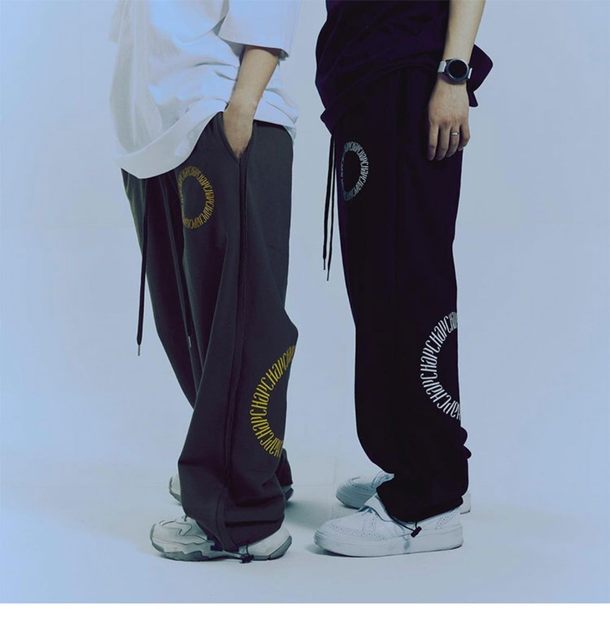 2024 new Korean Chapchap sports pants jazz dance wide -leg pants dance room switching rope pants