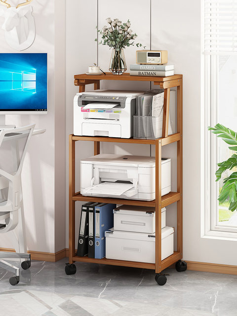 Multifunctional printer storage rack floor-standing fax machine copier ...